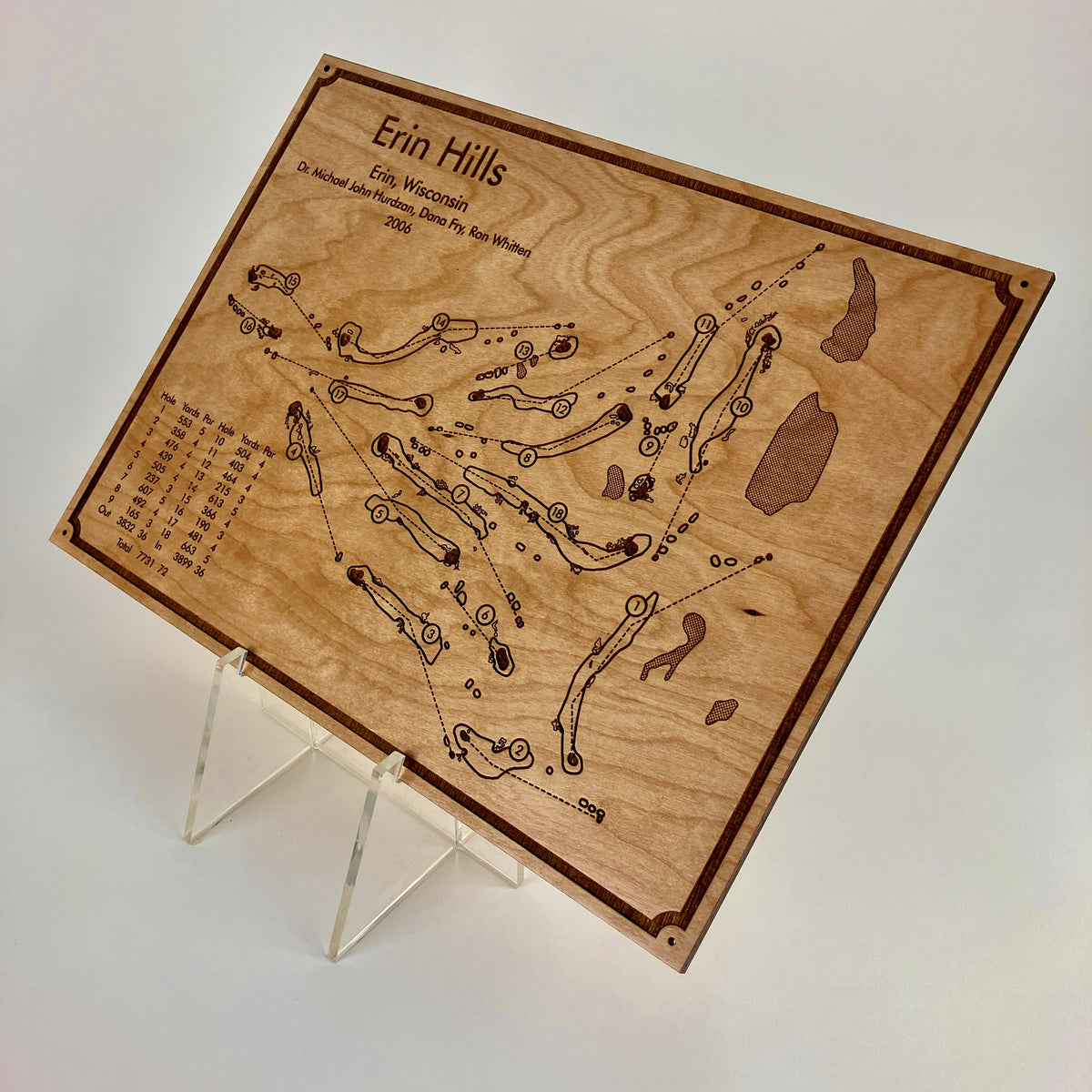 Erin Hills Golf Course Map – Catahoula Sign Co