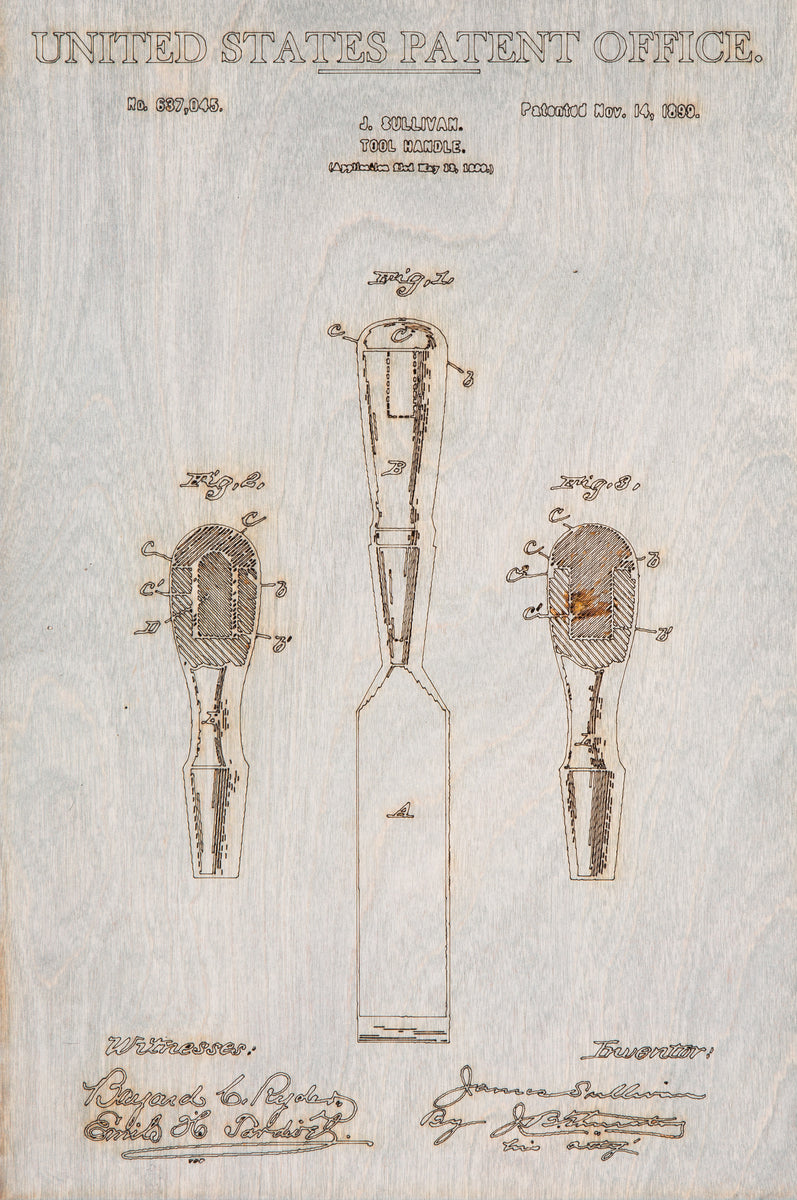 Chisel Patent Print – Catahoula Sign Co